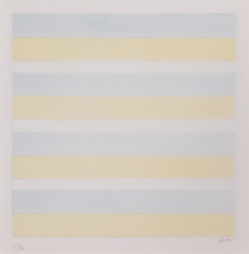 Agnes Martin - Untitled For Sale at 1stDibs | agnes martin prints for sale