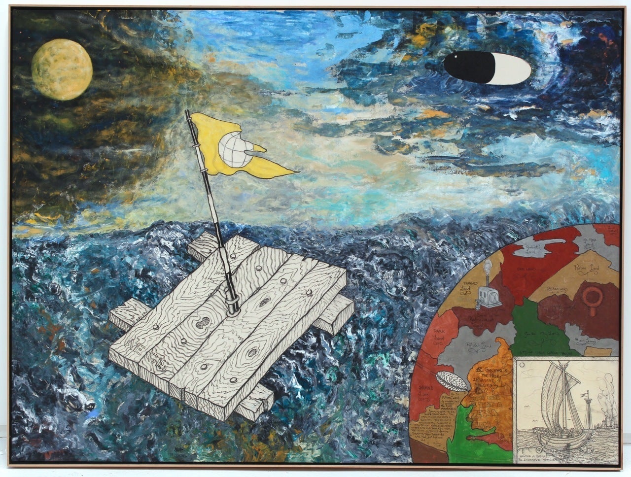 William T. Wiley - Aegis for L. Johnson For Sale at 1stDibs