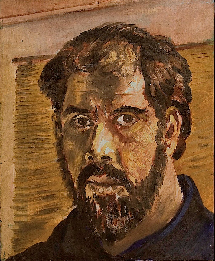 Roberto Chavez - Self-Portrait with Beard For Sale at 1stDibs