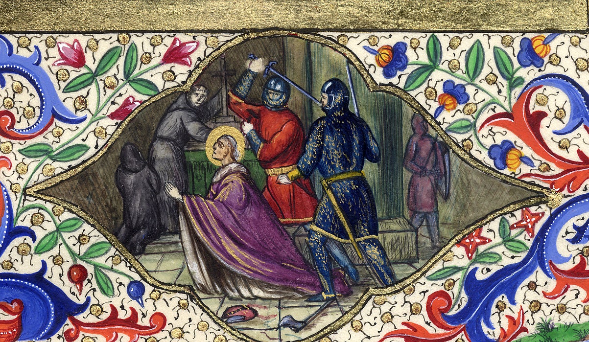 Miniature - Scenes from the Life and Miracles of Saint Thomas Becket ...