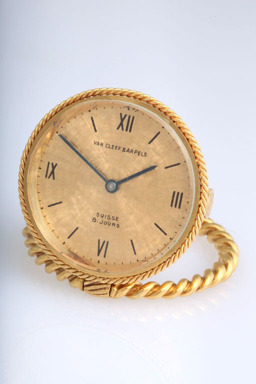 Van Cleef and Arpels Pocket Watch and Table Clock For Sale at 1stDibs ...