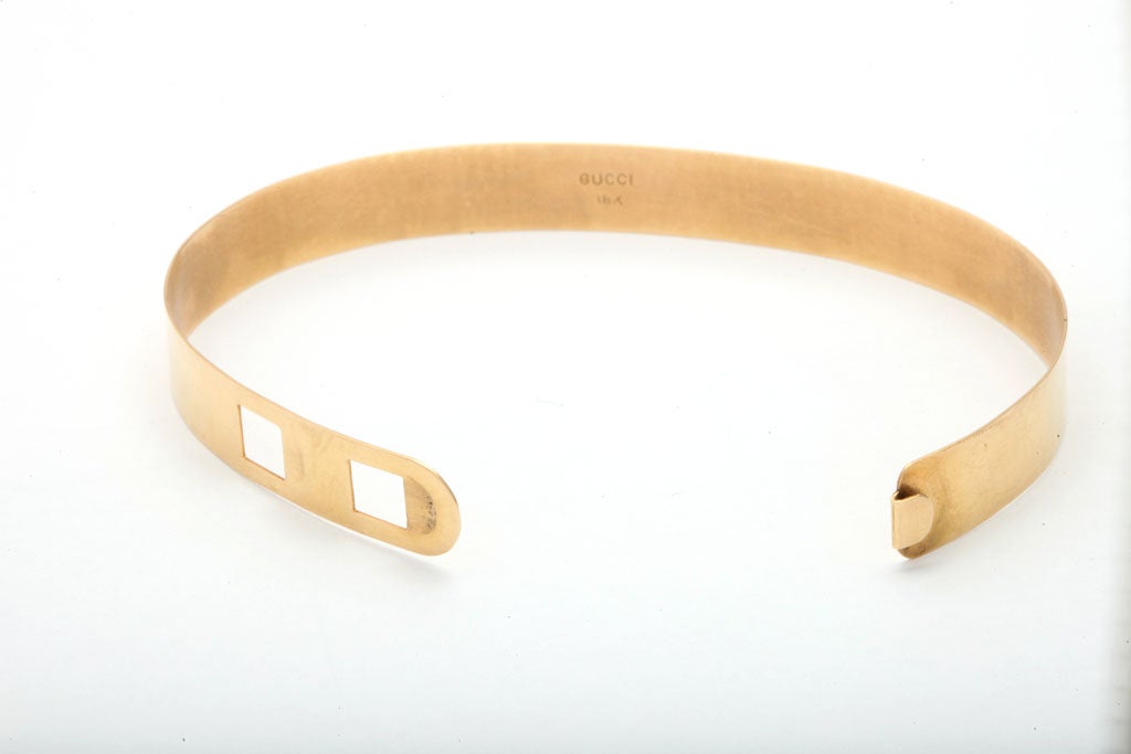 Adjustable Gucci Cuff Bracelet at 1stDibs