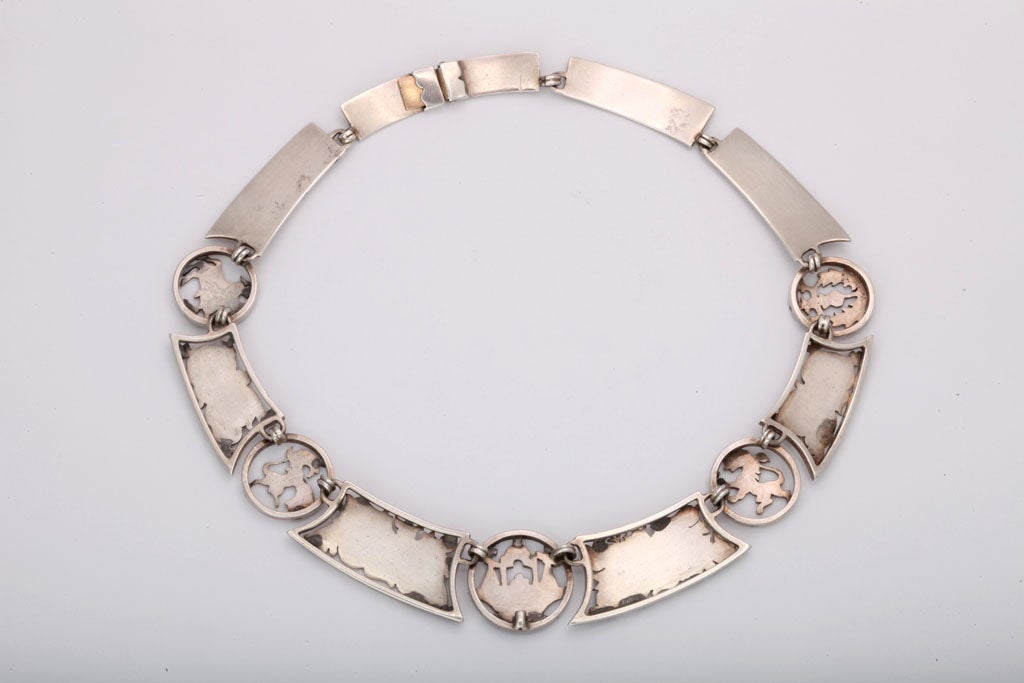 Antique Silver Scottish Necklace at 1stDibs
