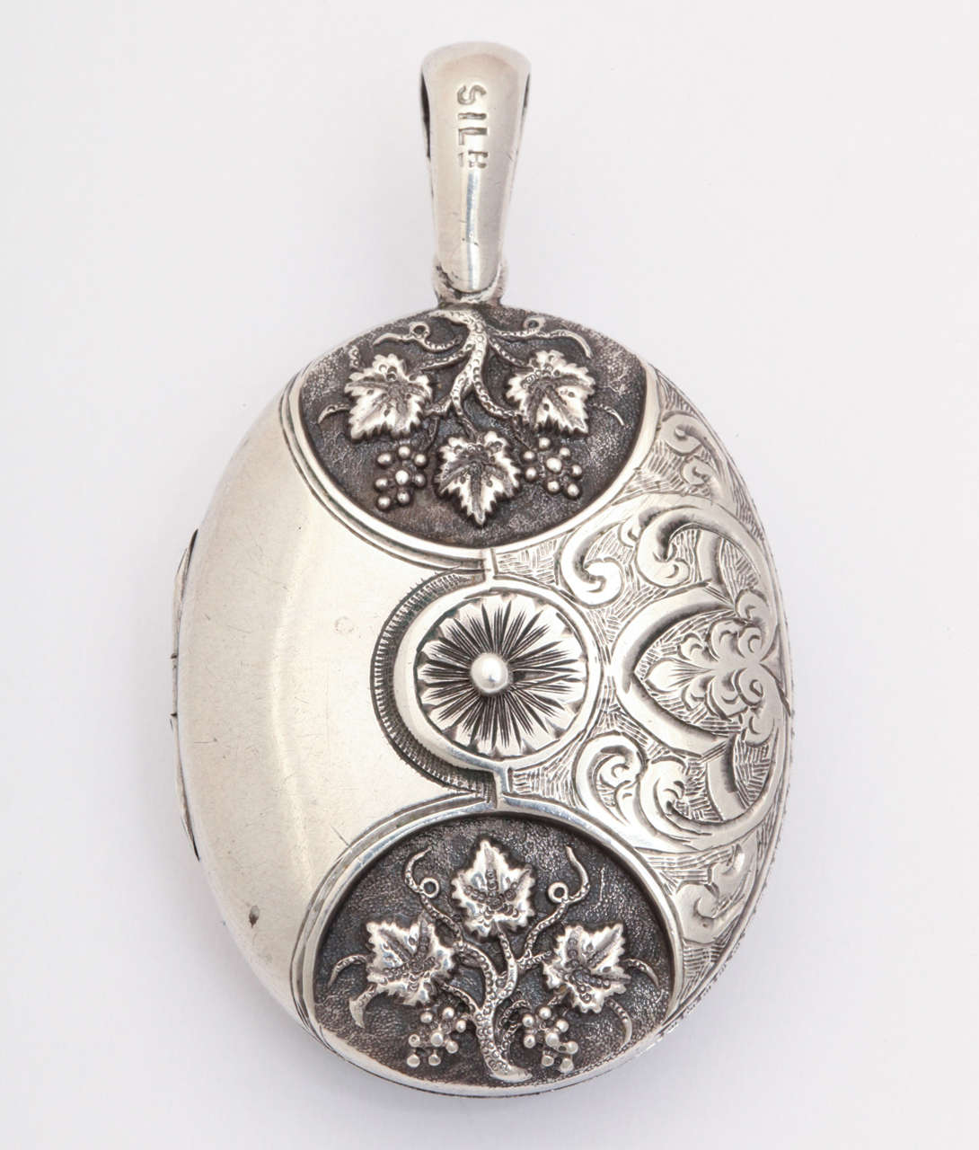 Sterling Silver Victorian Locket to Button Up Your Memories at 1stDibs ...