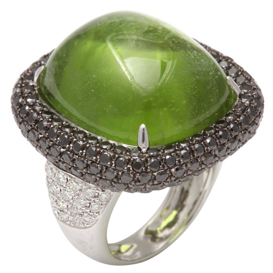 Massive Peridot Ring at 1stDibs