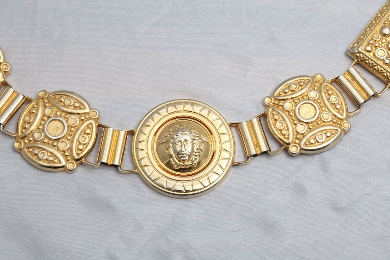 Gianni Versace Massive Medusa Belt For Sale at 1stDibs