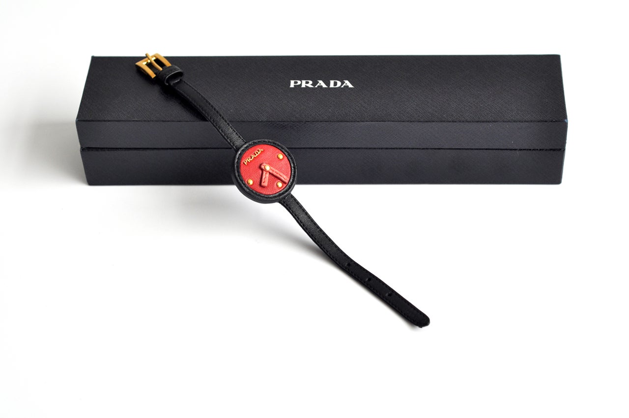 PRADA Leather Fashion Watch/Bracelet at 1stDibs | prada watch band ...