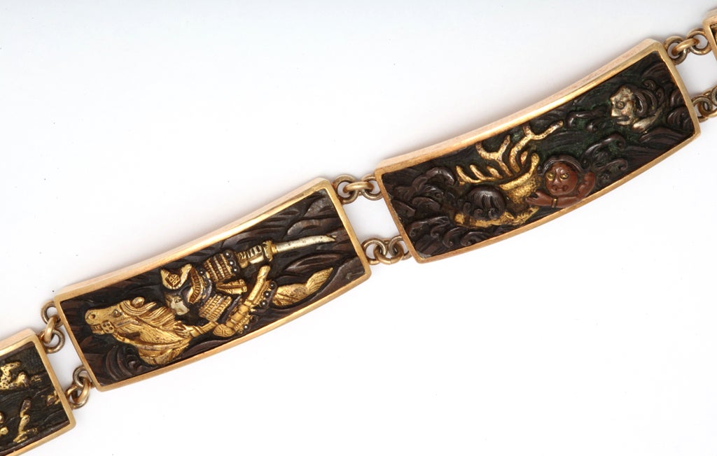 Japanese Shakudo Bracelet c1870 at 1stDibs | japanese bracelets