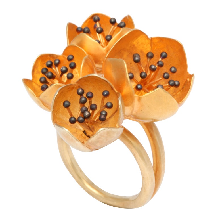 Buttercup Flower Ring For Sale at 1stDibs | buttercup ring