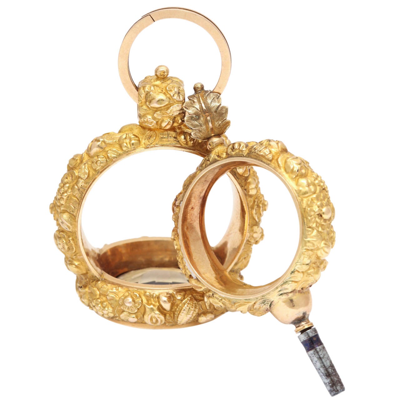 Opulent Georgian Gold Watch Fob with Key at 1stDibs