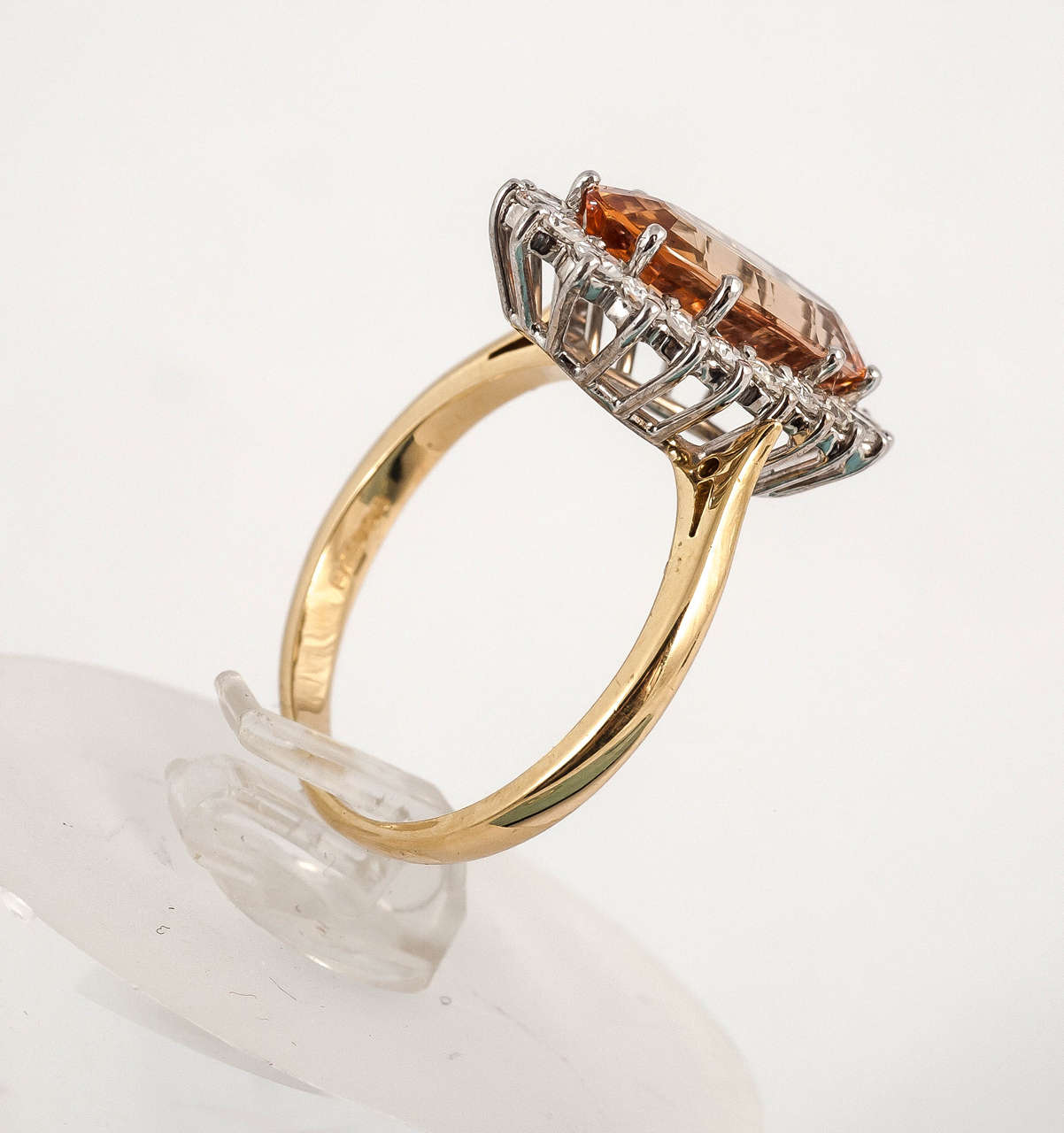Imperial Topaz Diamond Gold Cocktail Ring For Sale at 1stDibs ...