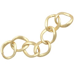 Yellow Gold Large Link Bracelet at 1stDibs