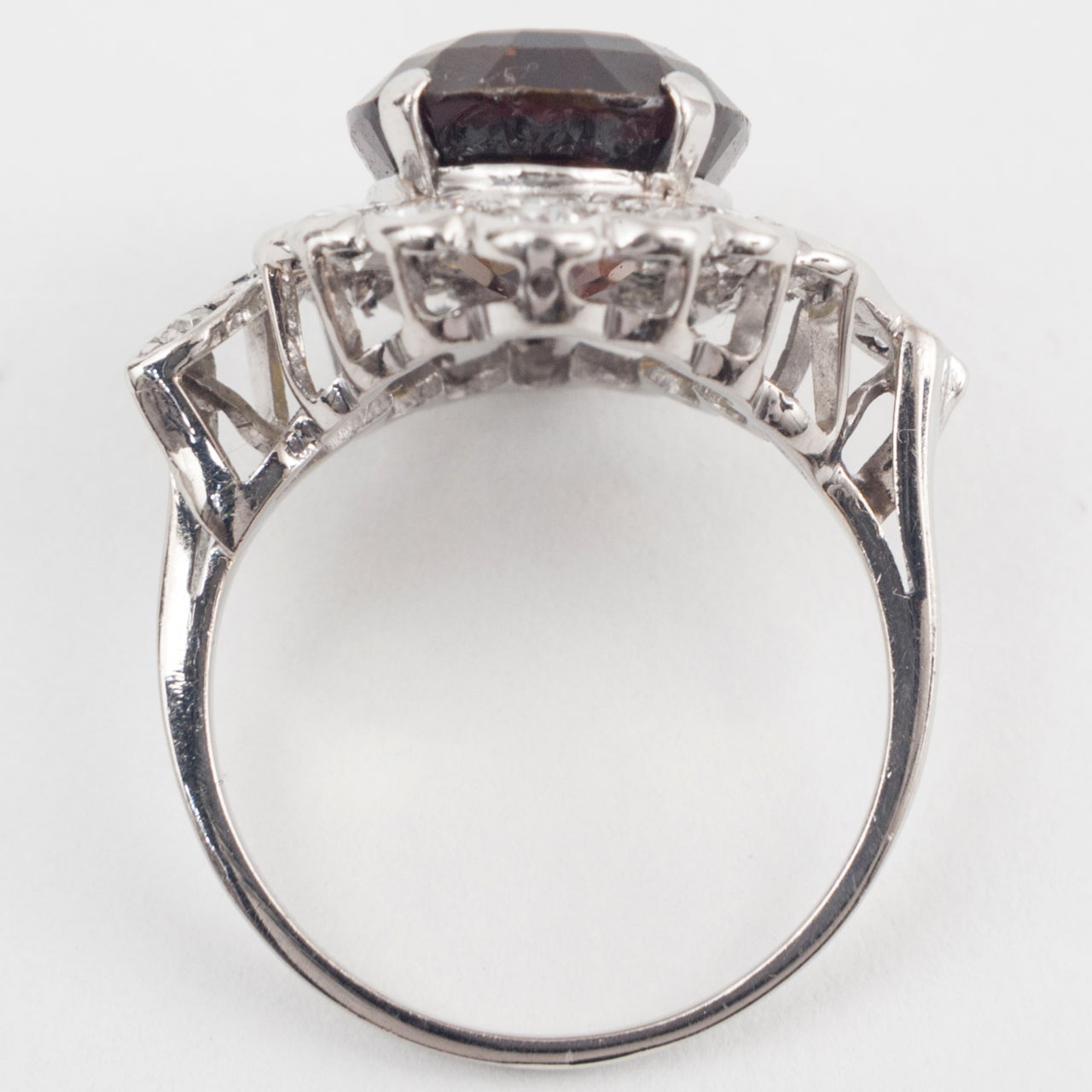 Andalusite Diamond Platinum and Gold Ring Retirement Sale For Sale at ...