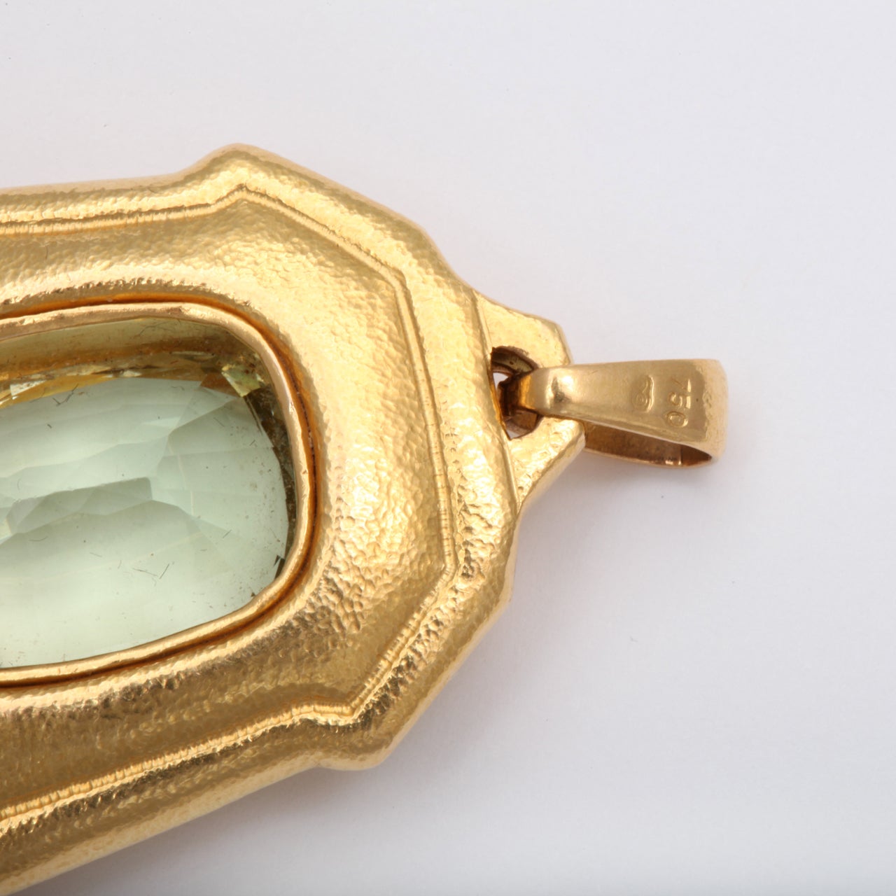 LUXURIOUS GREEN BERYL PENDANT at 1stDibs