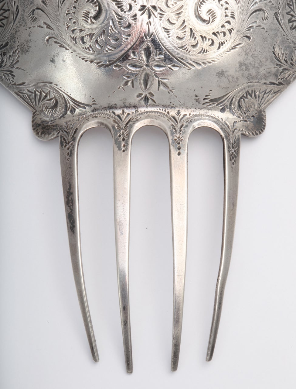Sterling Hair Comb, Made in the USA. c.1880 at 1stDibs
