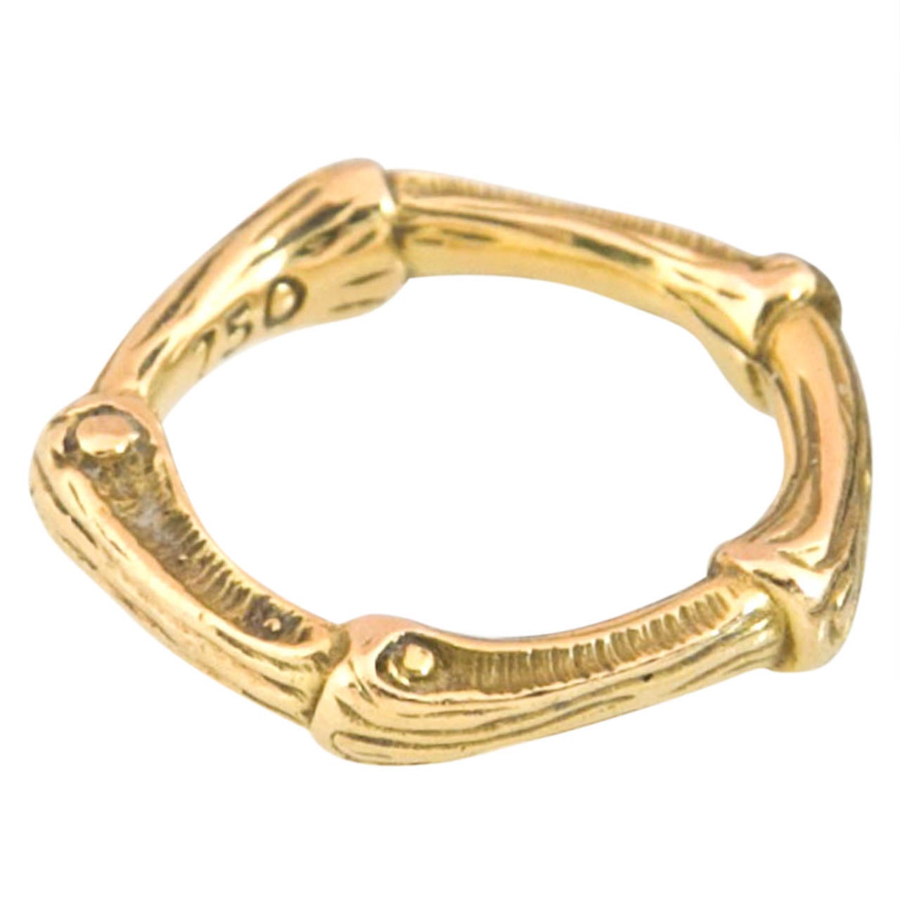 Tiffany and Co. Bamboo Gold Ring For Sale at 1stDibs | tiffany bamboo ...