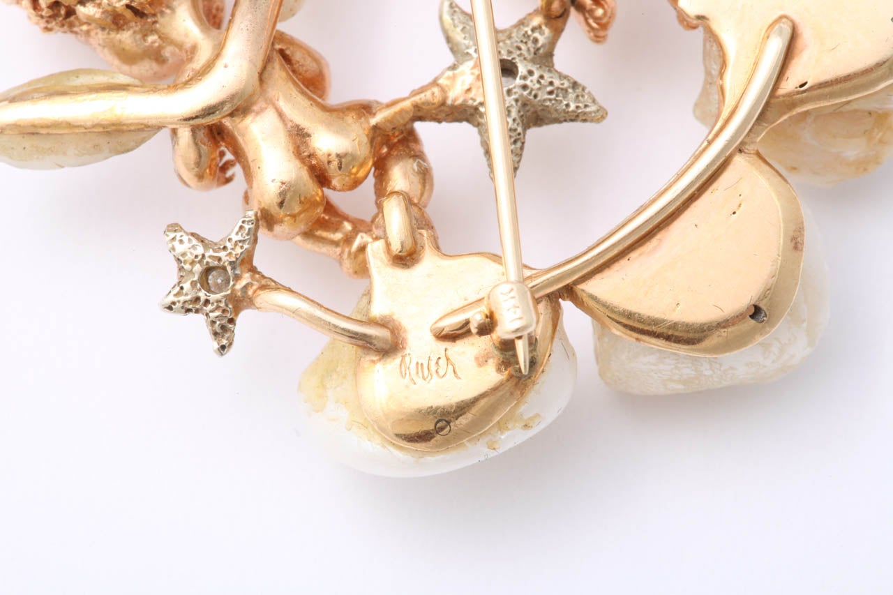 Ruser Cherub Pin at 1stDibs