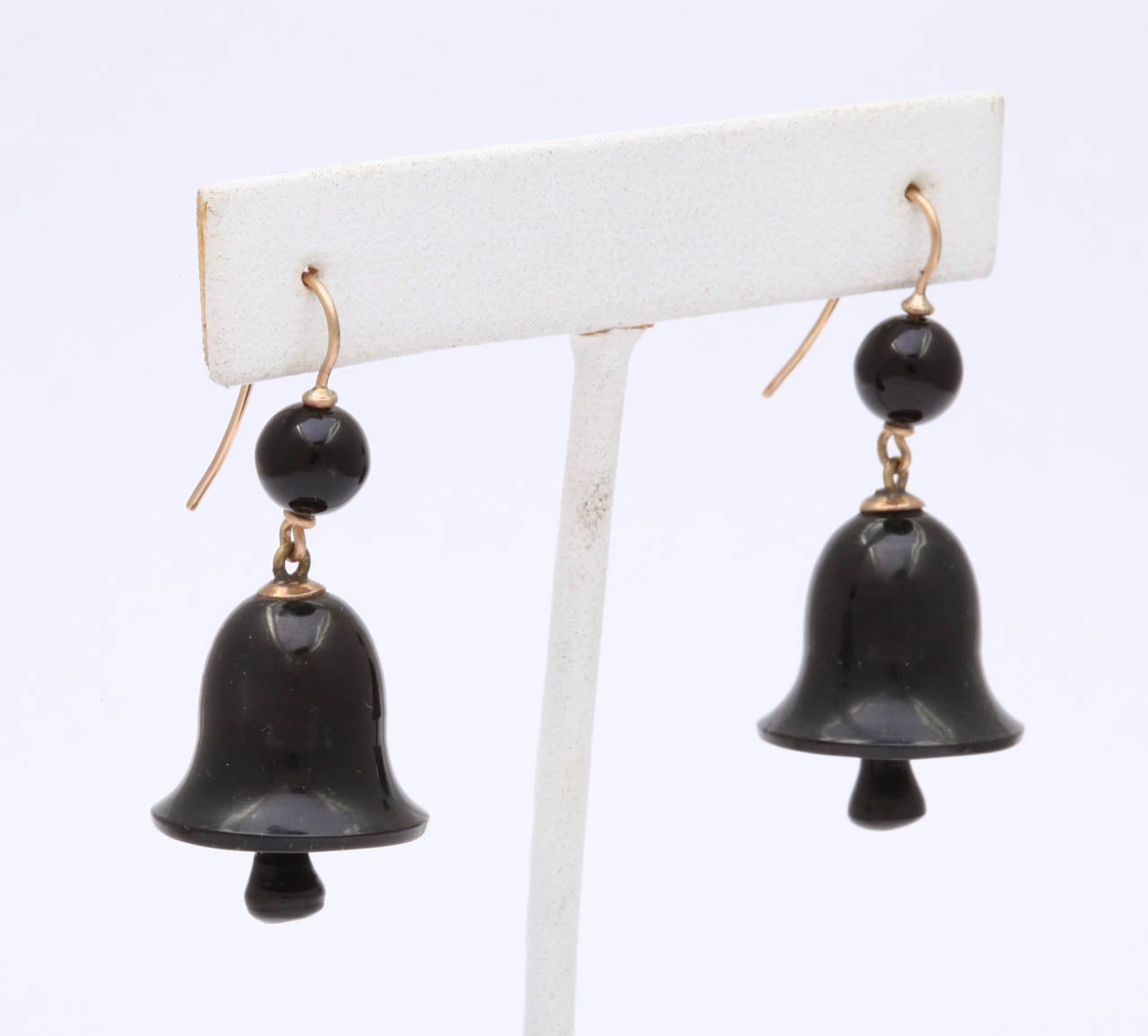 Ringing in the Original Victorian Whitby Jet Earrings at 1stDibs