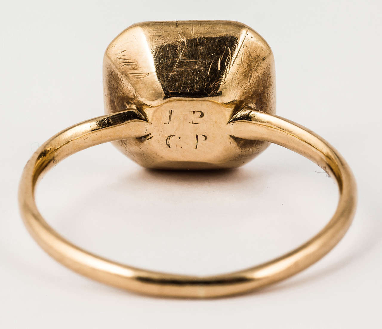Early 18th Century Crystal Gold Stuart Ring For Sale at 1stDibs
