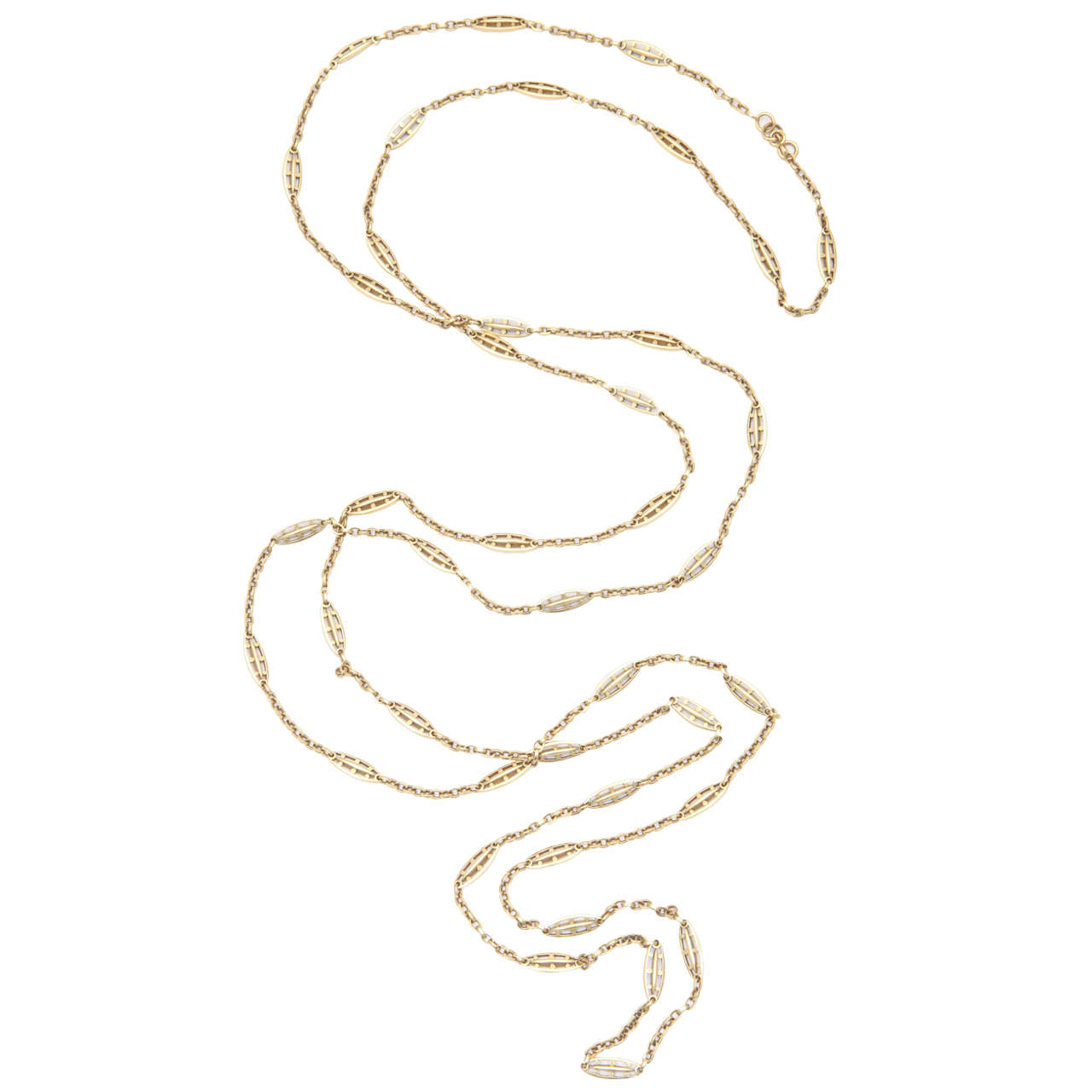 Antique French Handmade Sautoir at 1stDibs