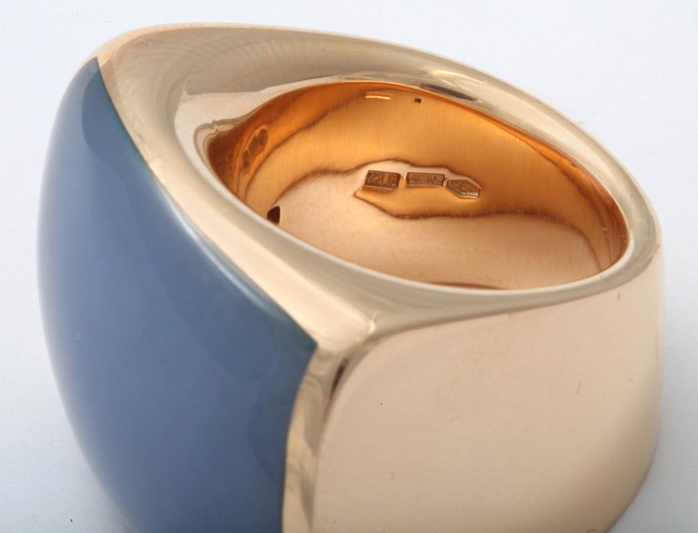 Vhernier Plateau Chalcedony and Gold Ring at 1stDibs | vhernier rings ...