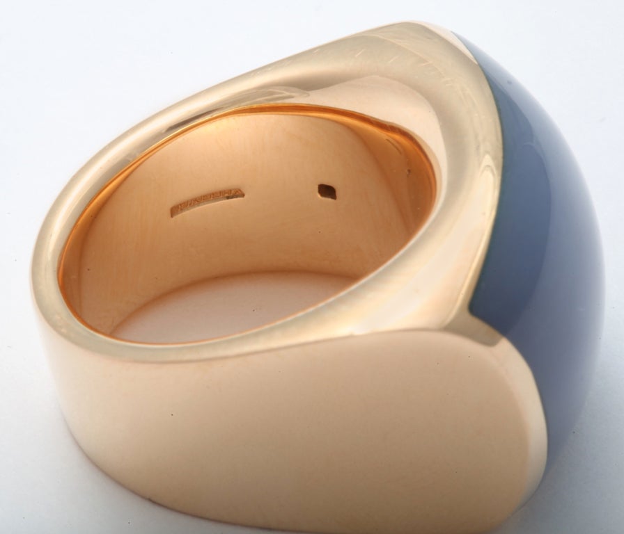 Vhernier Plateau Chalcedony and Gold Ring at 1stDibs | vhernier rings ...