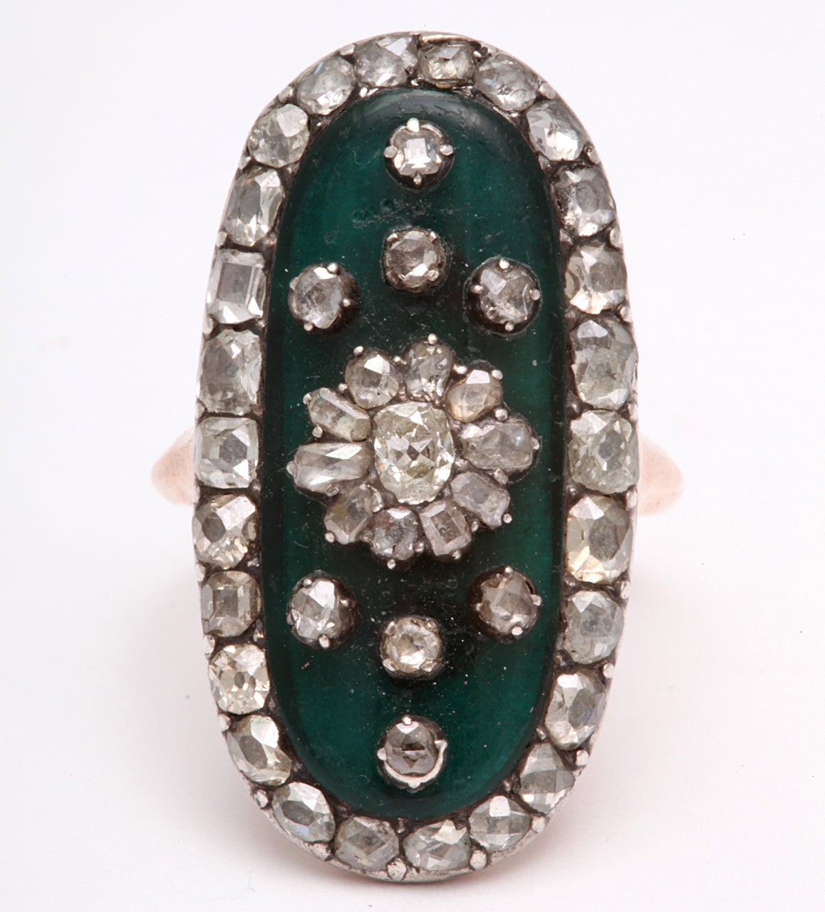 Opulent, Rare, Georgian Diamond Ring at 1stDibs