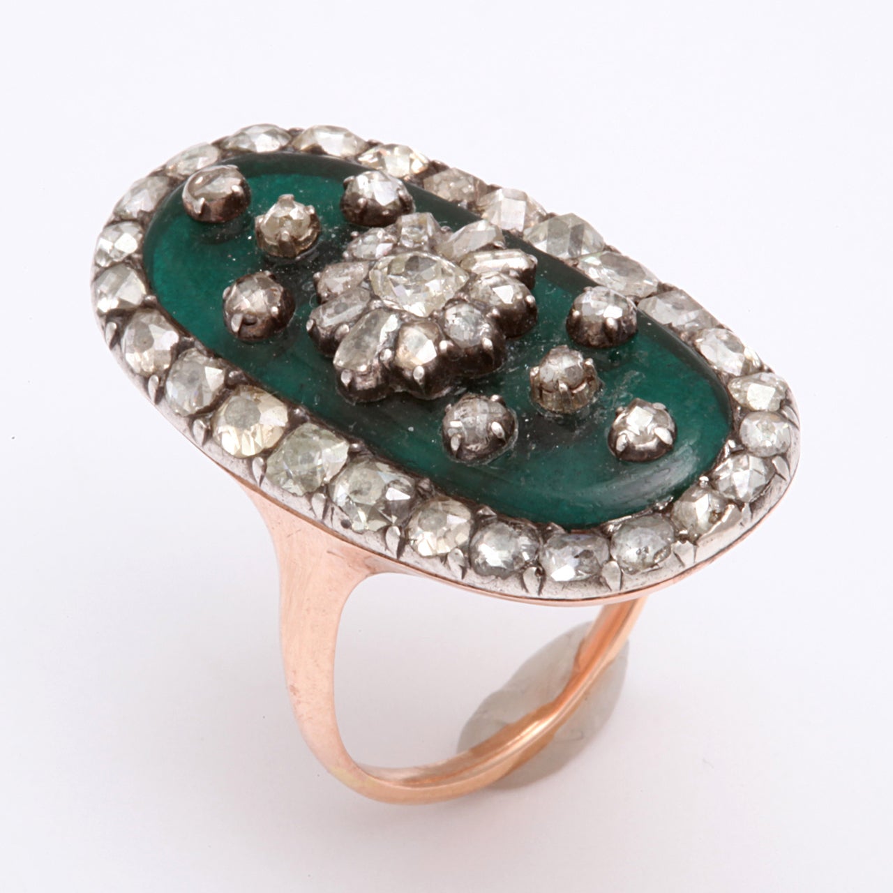 Opulent, Rare, Georgian Diamond Ring at 1stDibs