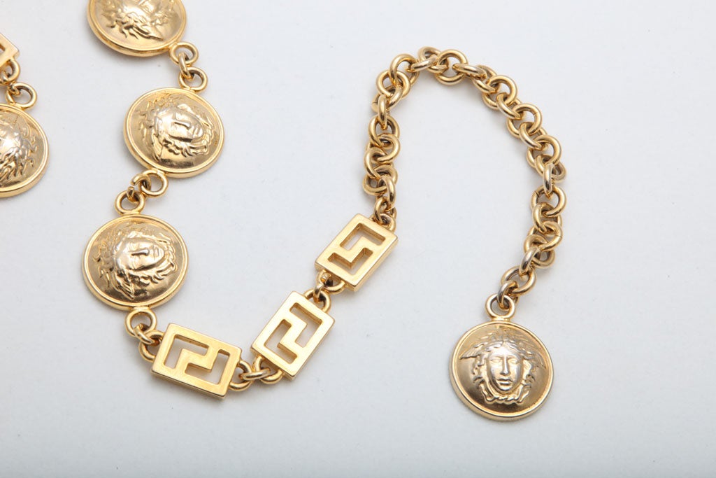 GIANNI VERSACE GOLD MEDUSA CHAIN BELT/NECKLACE at 1stDibs | versace ...