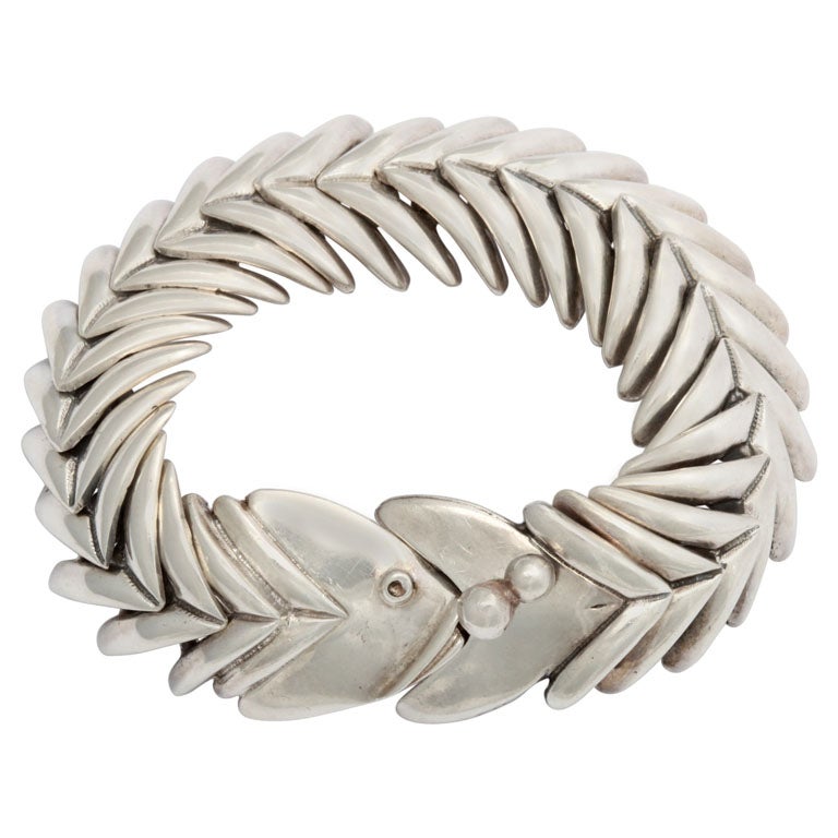D'Molina Sterling Silver Fish Bracelet at 1stDibs | molina fish, fish ...