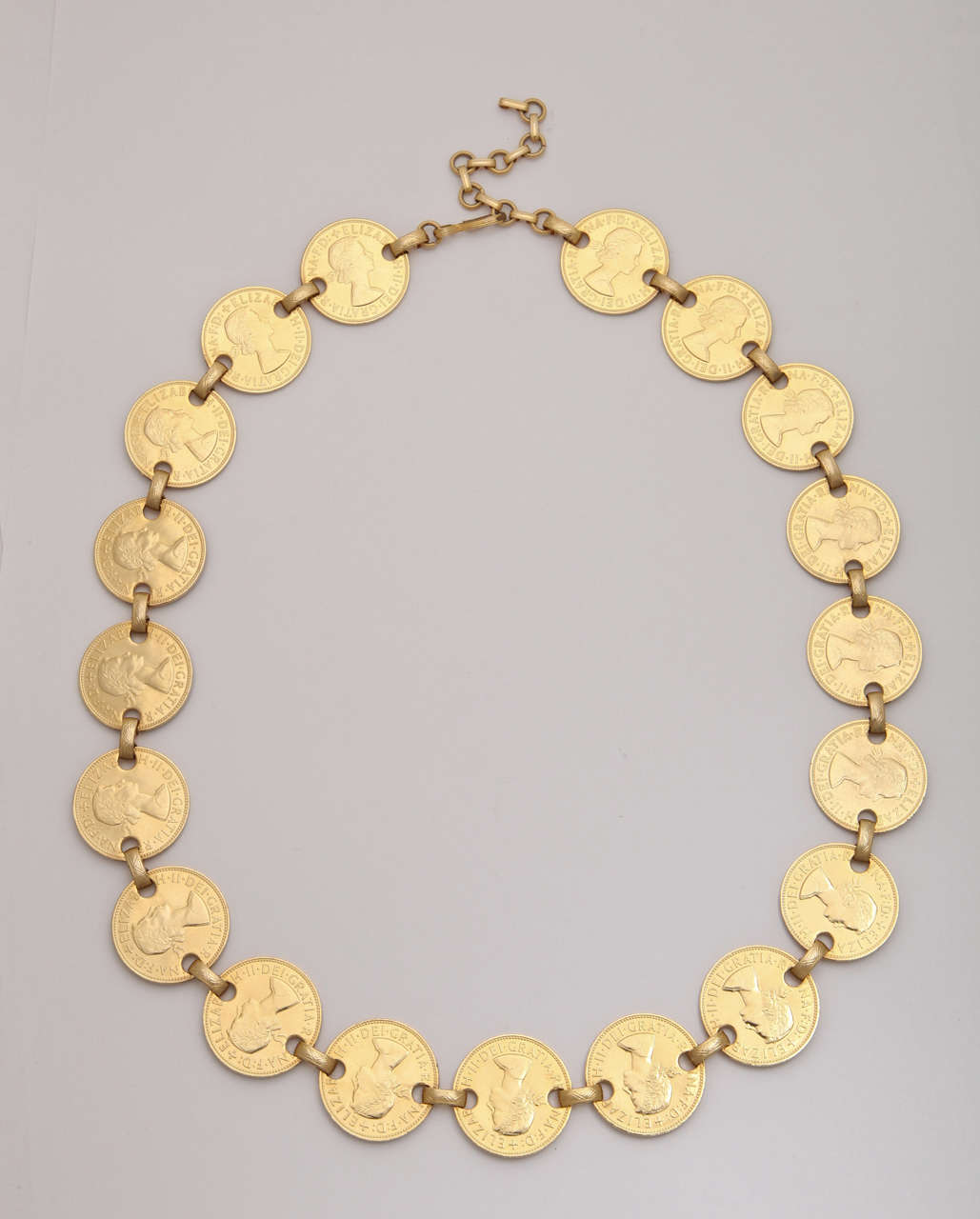 60s "Gold"Coin Belt or Necklace, Costume Jewelry at 1stDibs | gold coin ...