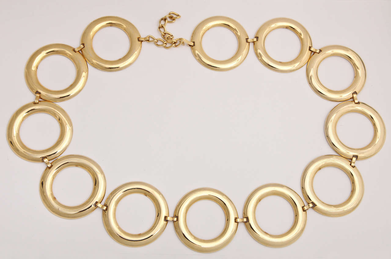 1960s "Gold" Circle Belt, Costume Jewelry For Sale at 1stDibs | gold ...