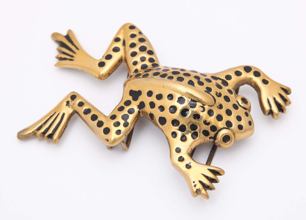 Large "Gold" Frog Belt Buckle, Costume Jewelry For Sale at 1stDibs