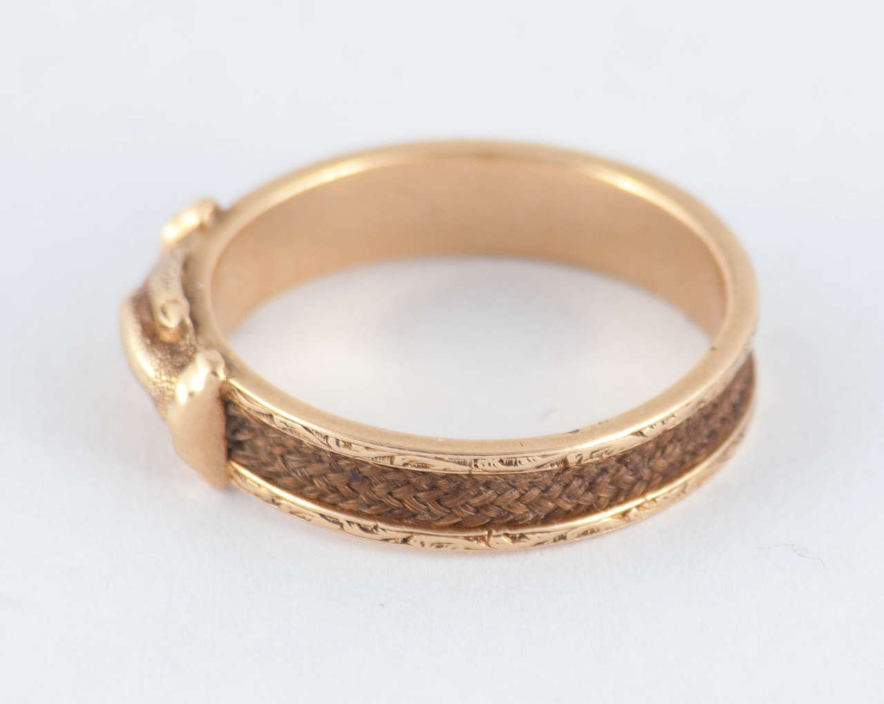 Antique Gold and Hair Fede Ring For Sale at 1stDibs | fede ring for ...