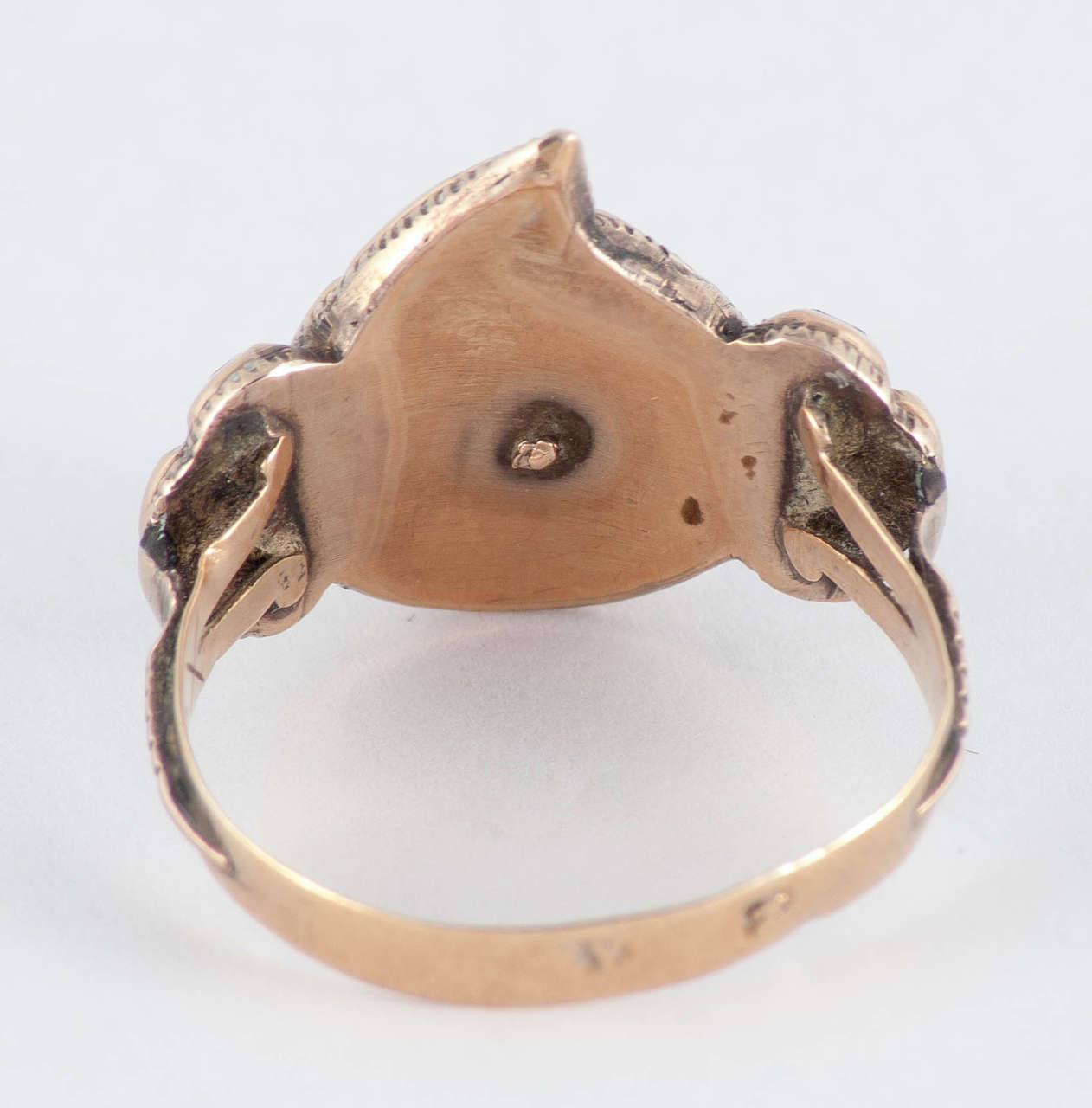 Antique Spanish Garnet Gold Heart Ring at 1stDibs | spanish rings ...