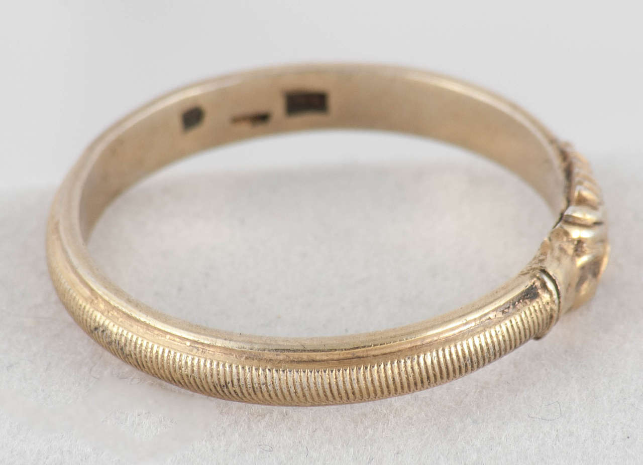 Antique Silver Gilt Fede Ring at 1stDibs | antique fede ring, fede ring ...