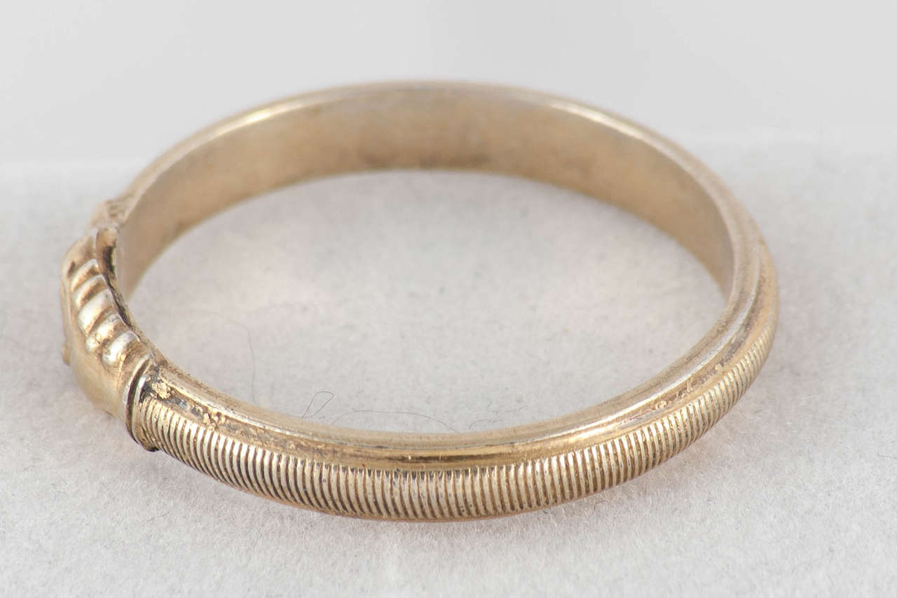 Antique Silver Gilt Fede Ring at 1stDibs | antique fede ring, fede ring ...
