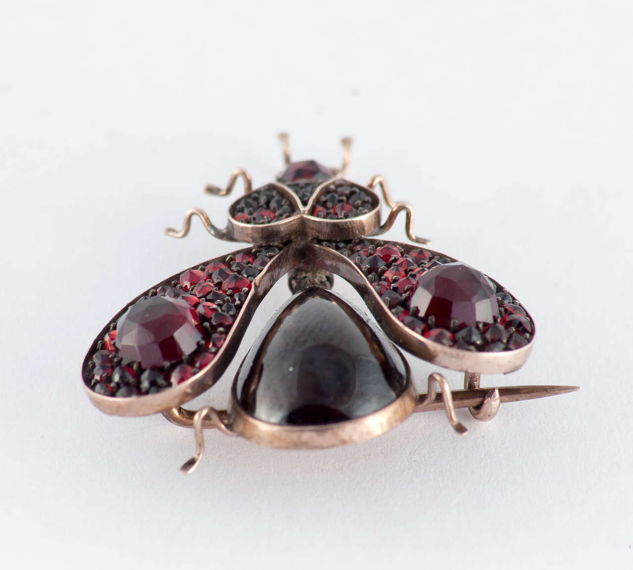 Victorian Garnet Gold Bug Pin at 1stDibs | garnet pin, pin for sale