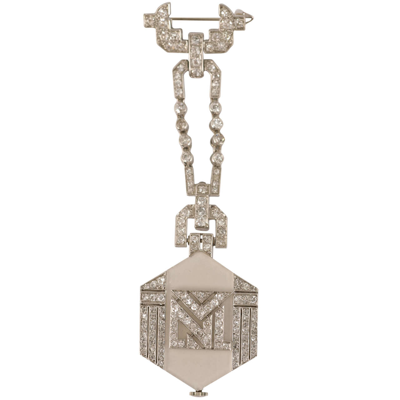 Art Deco Fob Watch For Sale at 1stDibs