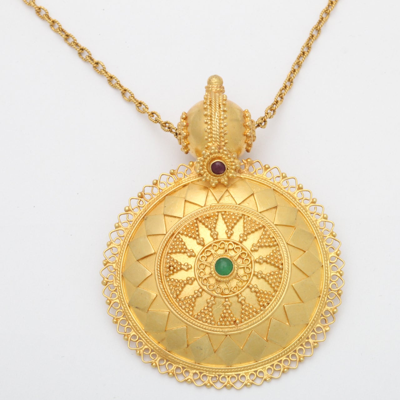 Sun Pendant at 1stDibs