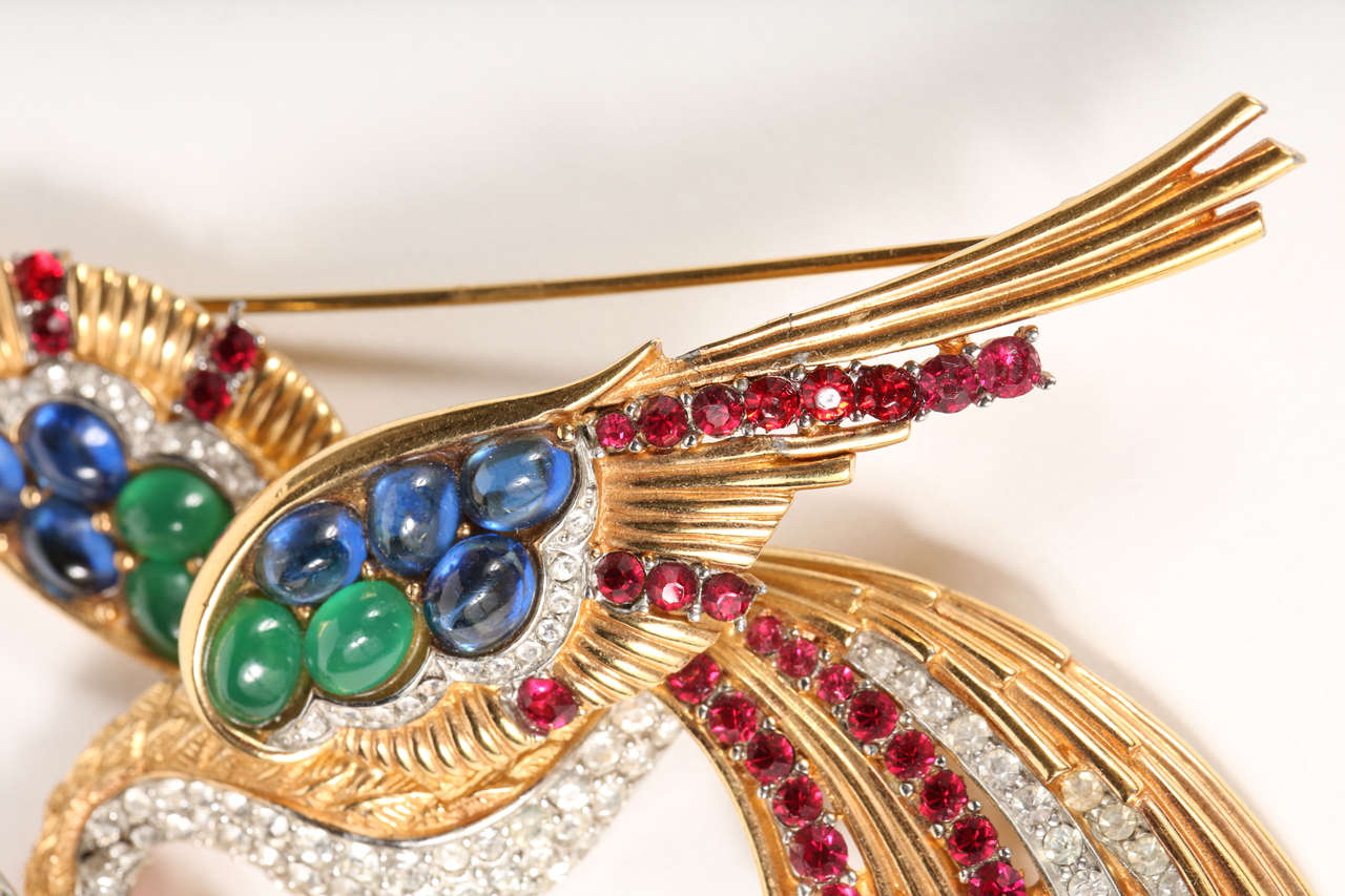 Boucher Phoenix Brooch at 1stDibs | boucher brooch, pheonix brooch