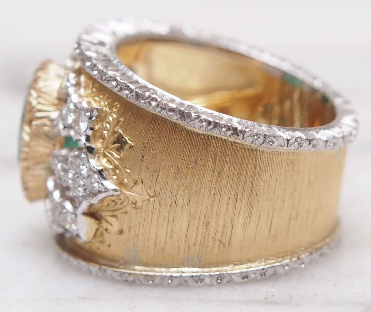 Mario Buccellati Emerald Ring at 1stDibs