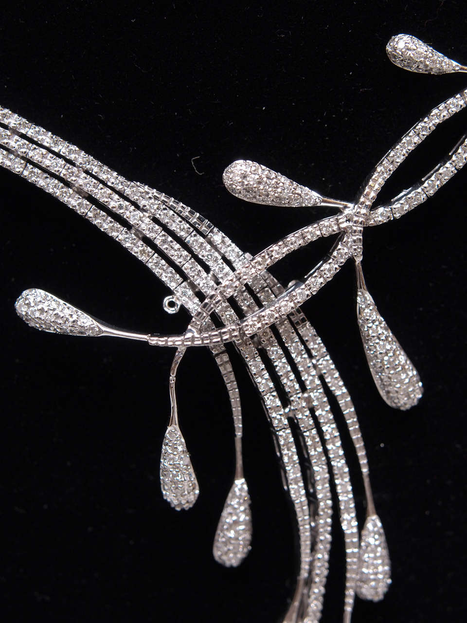 Diamond Gold Drop Necklace at 1stDibs