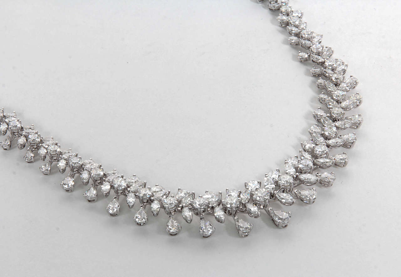 Classic Diamond Wreath Necklace For Sale at 1stDibs | classic diamond ...