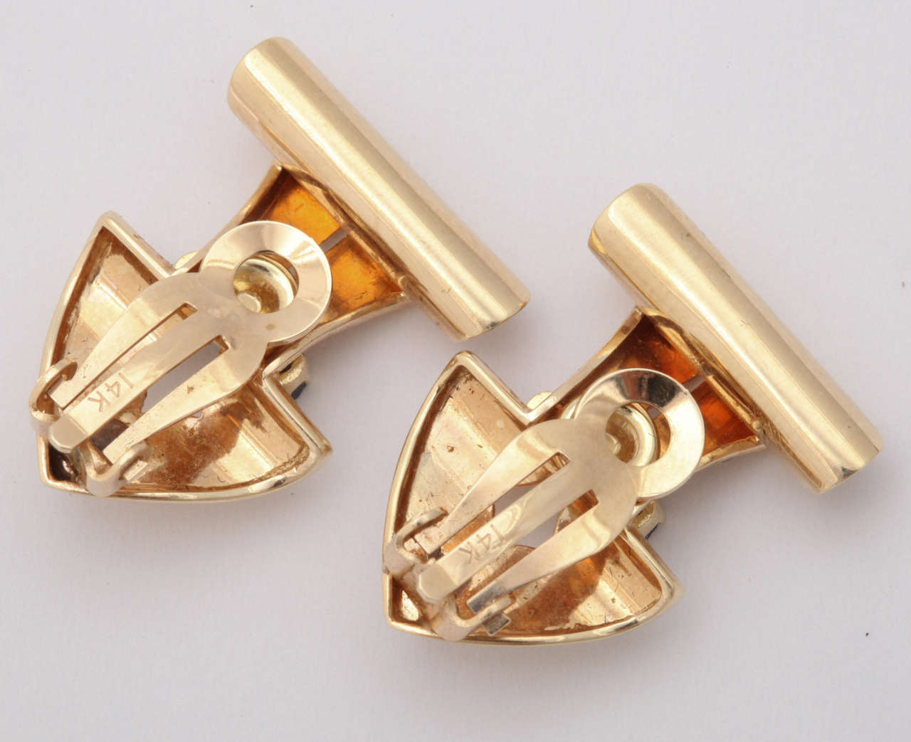 Sapphire Diamond Gold Dress Clips and Earrings For Sale at 1stDibs