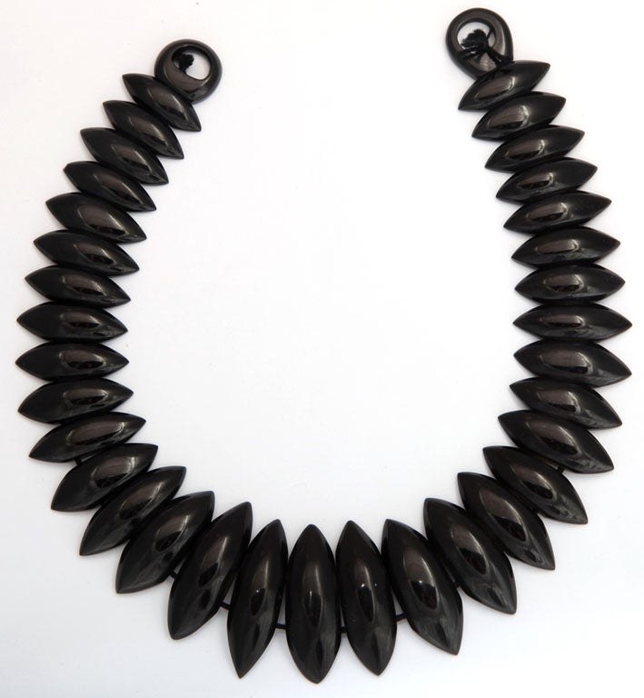 Antique Jet Necklace at 1stDibs