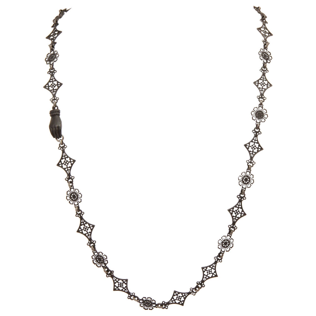 Lace in Iron: A Berlin Iron Chain at 1stDibs