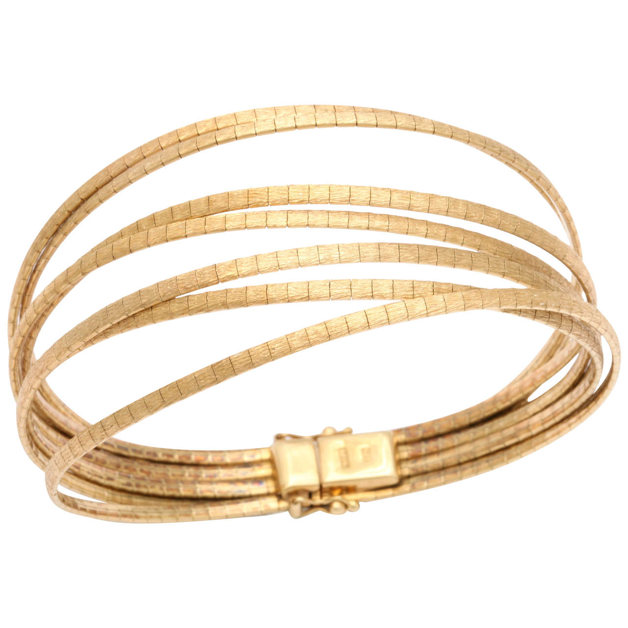7 Strand Spaghetti Strand Bracelet at 1stDibs | strand of spaghetti, 7 ...