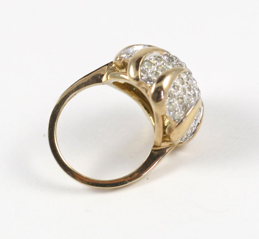 Panetta Sterling Vermeil Rhinestone Ring at 1stDibs | panetta ring ...