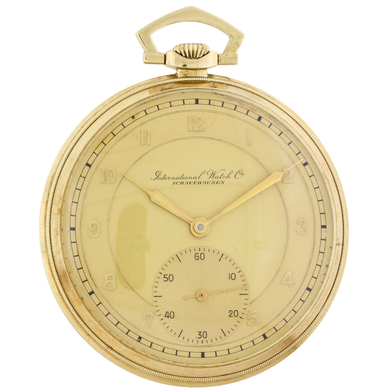 IWC Yellow Gold Pocket Watch at 1stDibs